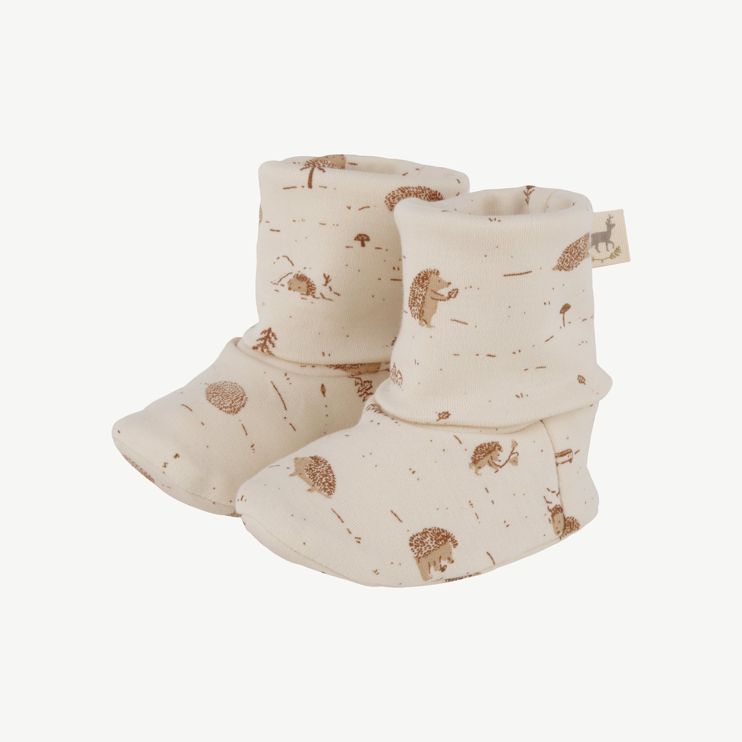 Booties - Woodland Hedgies Light Beige